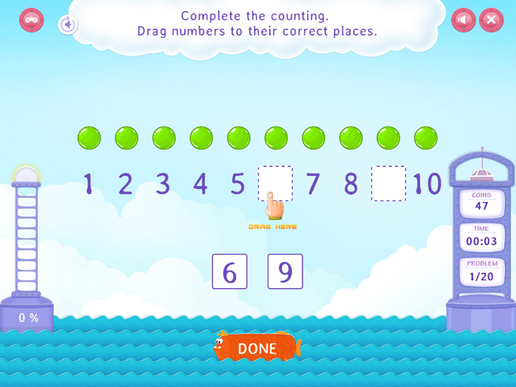 Count Forward within 10 - Practice with Fun Math Worksheet